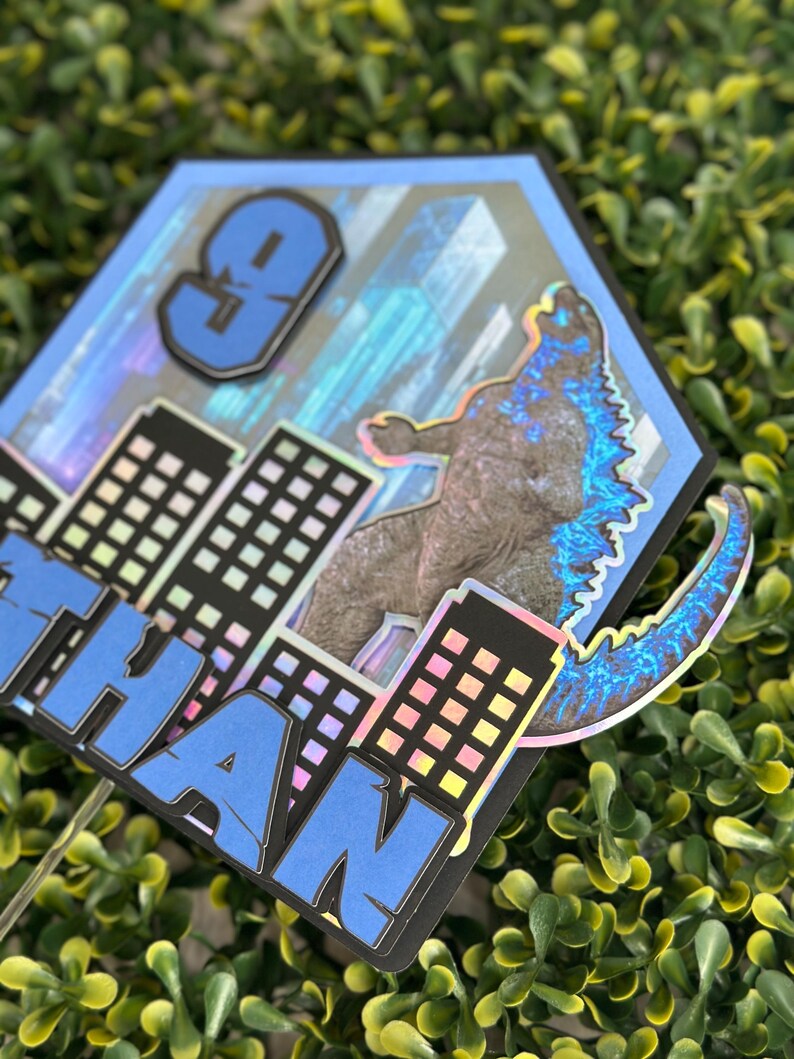 Godzilla Cake Topper - Etsy