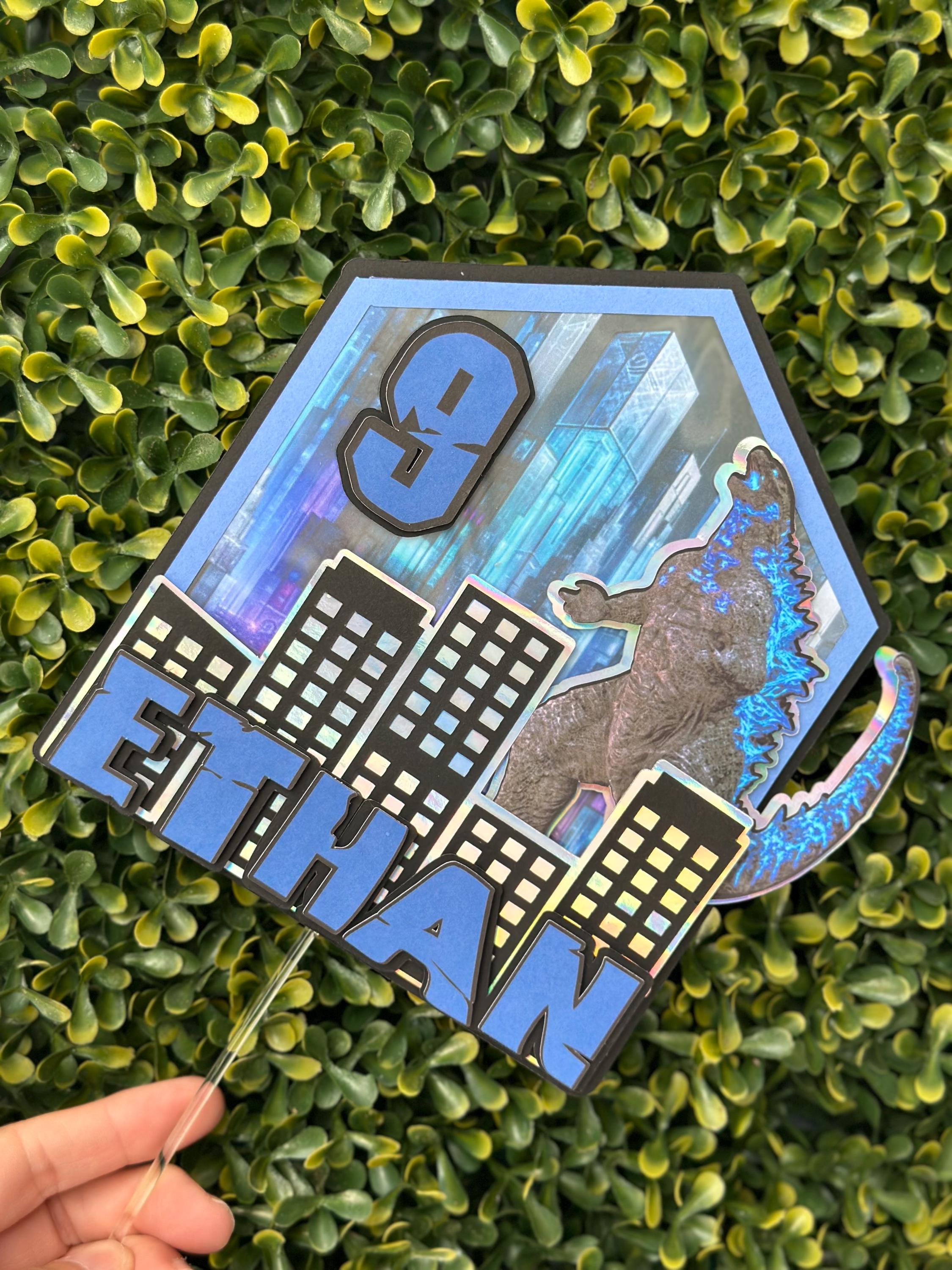 Godzilla Cake Topper - Etsy