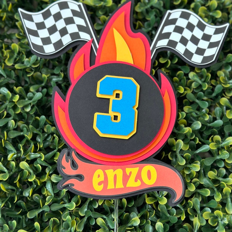 Hot Wheels Cake Topper - Etsy