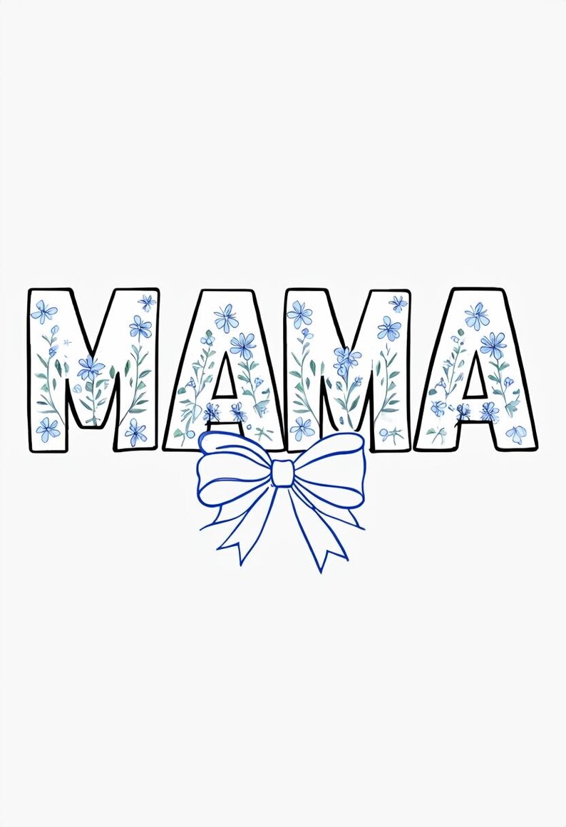 MAMA FLORAL PNG - Etsy