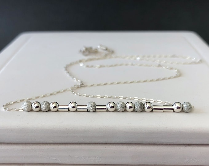 Morse Code Necklace Secret Message Necklace Men's Necklace Unisex ...