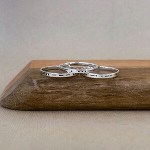 Morse Code Ring Personalized - Hand Stamped Initial Ring - Monogram ...