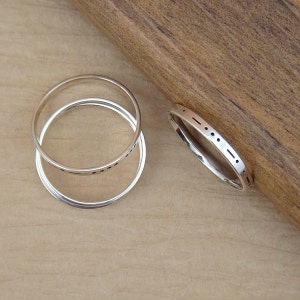 Morse Code Ring Personalized - Hand Stamped Initial Ring - Monogram ...