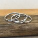 Morse Code Ring Personalized Hand Stamped Initial Ring Monogram ...