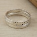 Morse Code Ring Personalized Hand Stamped Initial Ring Monogram ...