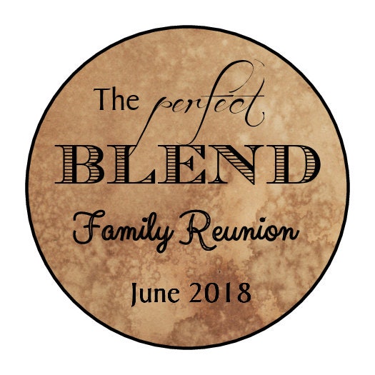 Coffee or Tea Favor Labels the Perfect Blend Stickers - Etsy