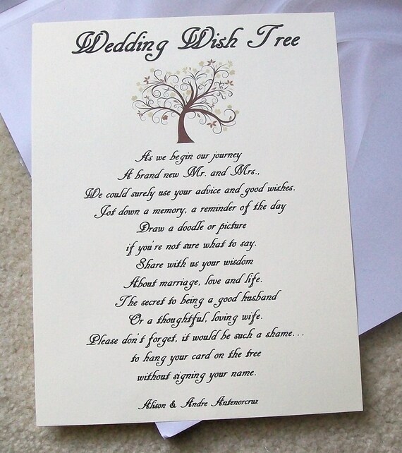 Wedding Wishing Tree Tags