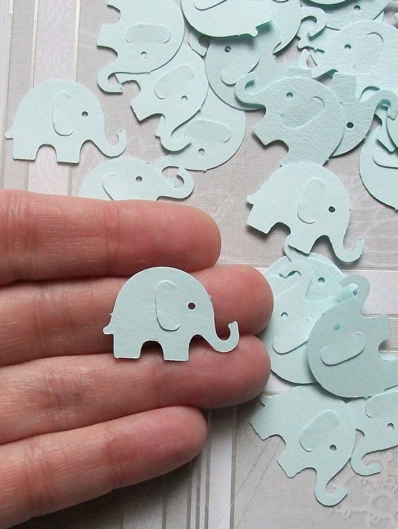 Baby Shower Elephant Confetti 100 Pieces Birthday Party | Etsy