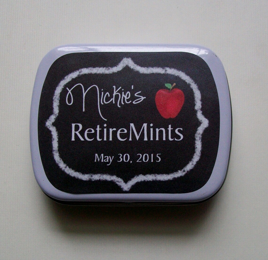 TEACHER Retirement Retiremint Tin Labels Mint Tins - Etsy