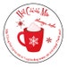 Hot Chocolate Mix Labels - Personalized Holiday Hot Cocoa ROUND ...