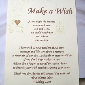 Wishing Stones Instructions Sign Customize For Your Event | Etsy