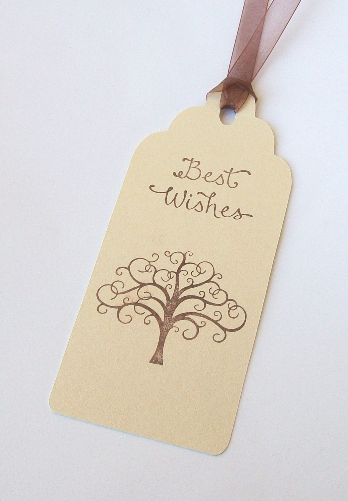 Wedding Wishing Tree Tags Best Wishes With Tree set of 50 - Etsy