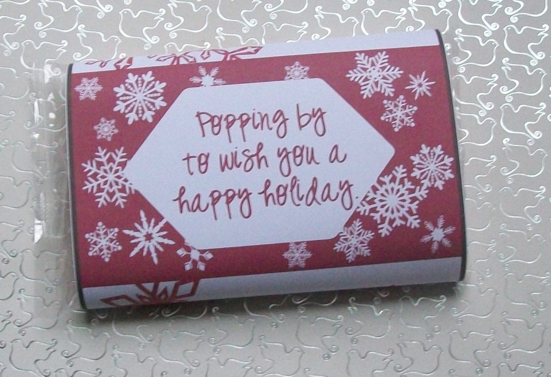 Popcorn Wrapper - FROZEN WINTER SNOWFLAKE - Christmas Hanukkah ...
