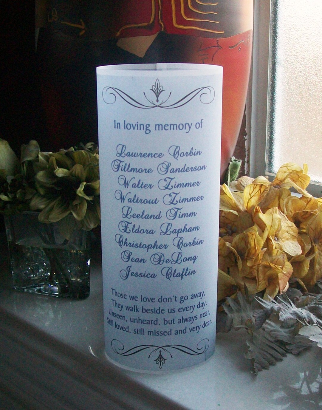 Vellum Luminarie - Memorial for Loved Ones - Event Tribute With Poem ...