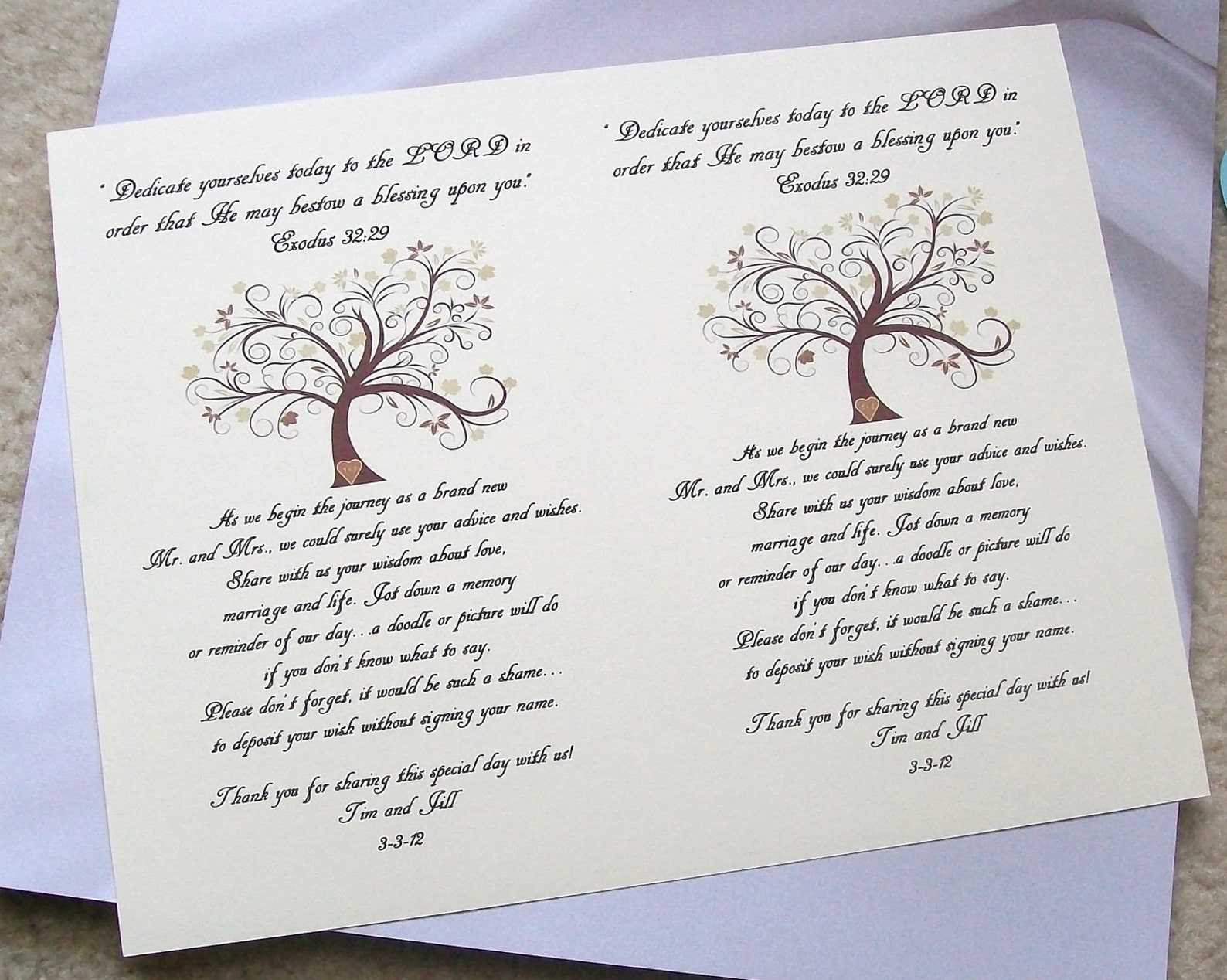 Wishing Tree Tags Instructions Sign Fall Tree Customize - Etsy UK