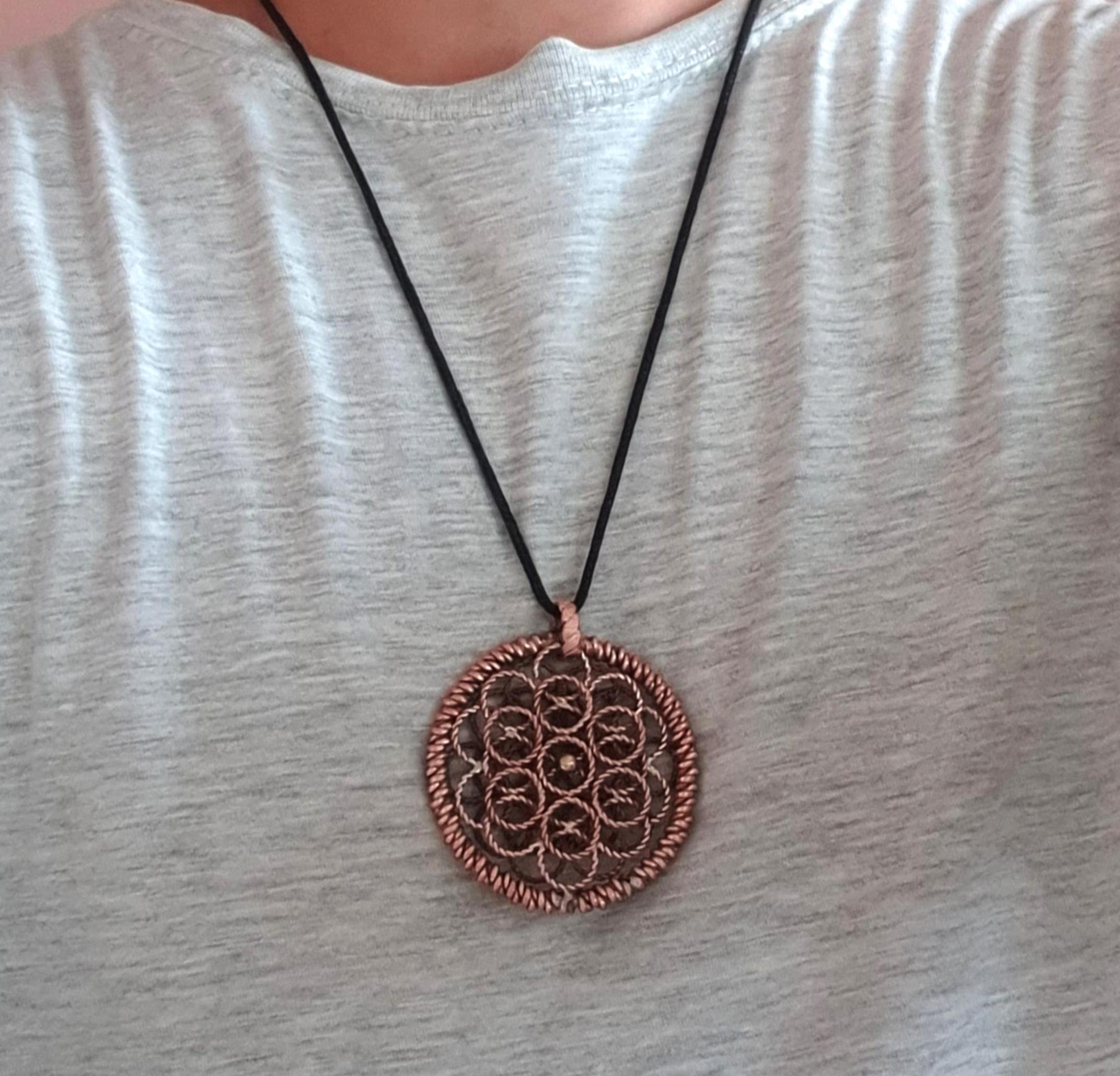 Flower of Life Tensor Ring Pendant for Energy Balance and Spiritual ...