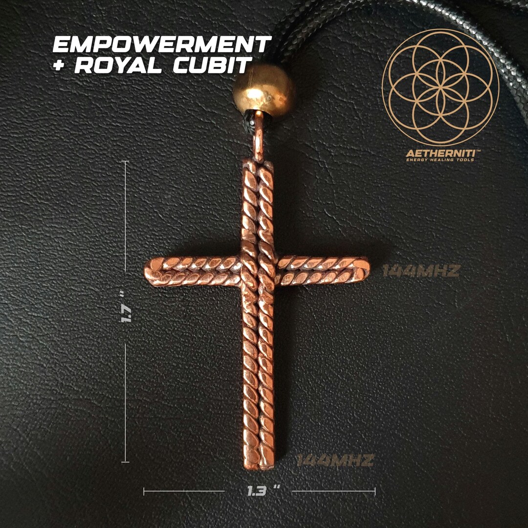 Copper Tensor Ring Cross Pendant for Spiritual Healing and Protection ...
