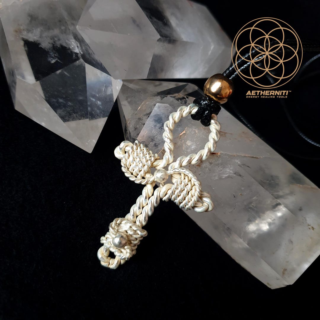 Egyptian Ankh Pendant(thick): Silver-plated, Handcrafted With Sacred ...