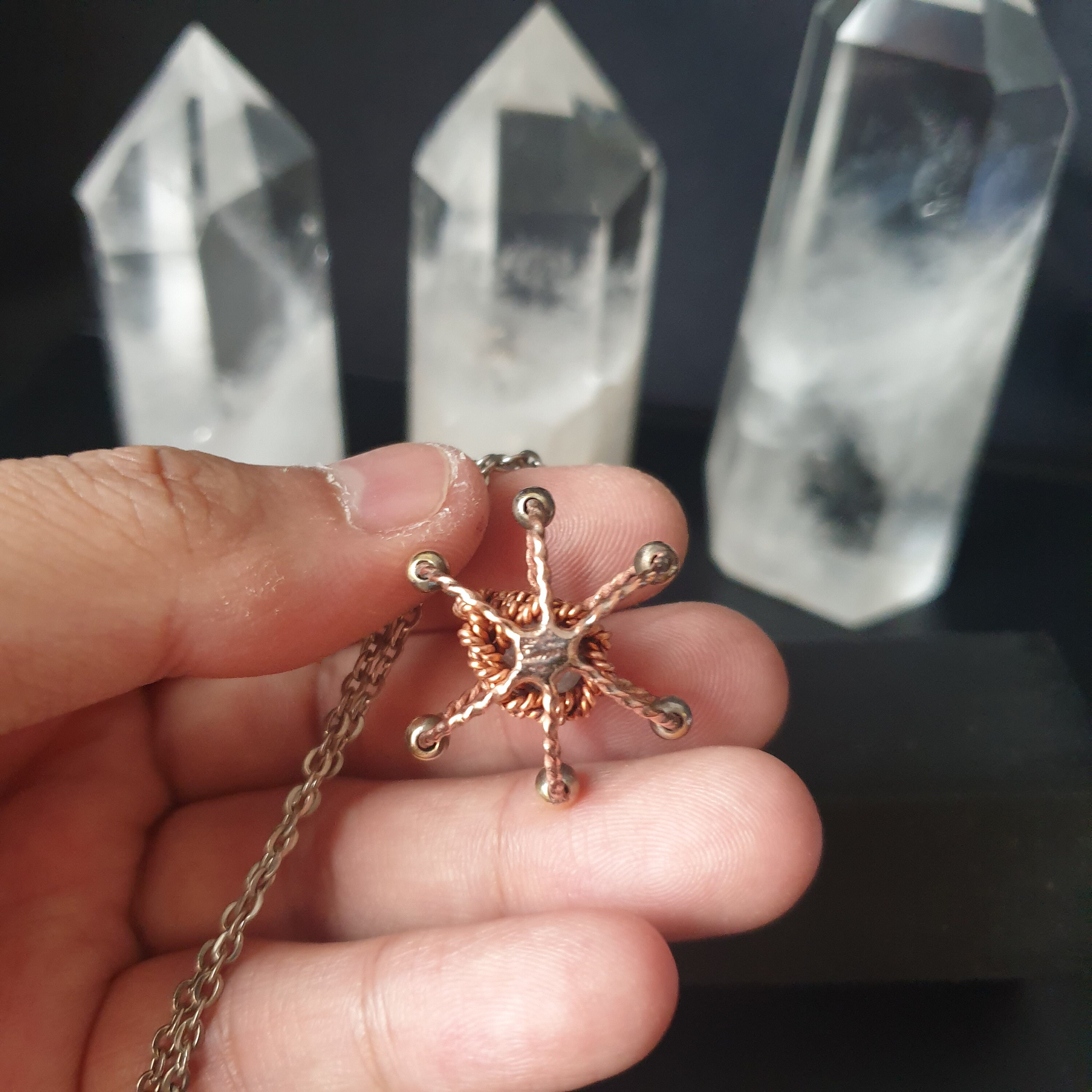 1/8 Sacred Cubit Small Gauge Copper Harmonizing Tensor Energy Pendant ...