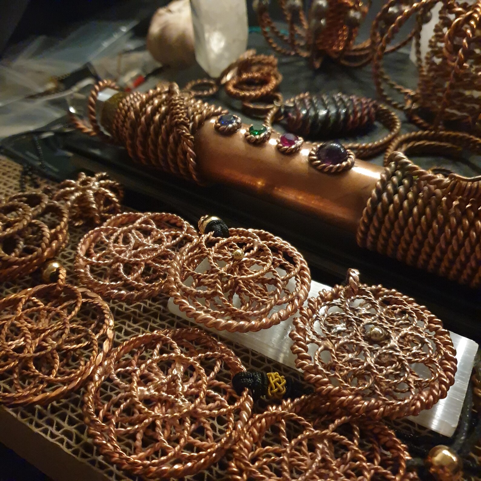 Flower of Life Tensor Ring Pendant for Energy Balance and Spiritual ...