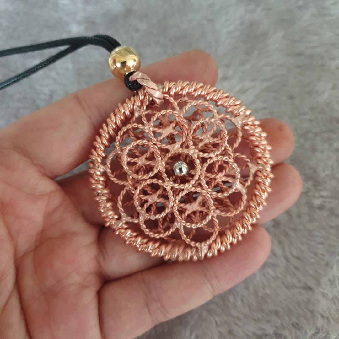 Flower of Life Tensor Ring Pendant - for Energy Balance - Etsy