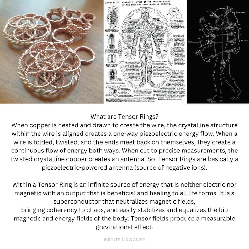 Flower of Life Tensor Ring Pendant for Energy Balance and Spiritual ...