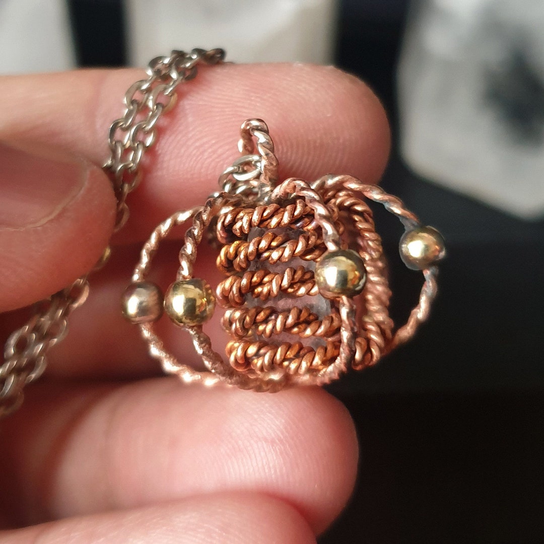 1/8 Sacred Cubit Small Gauge Copper Harmonizing Tensor Energy Pendant ...
