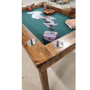 Custom Gaming Table, Role Playing Game Table With Folding Legs, Vaulted ...