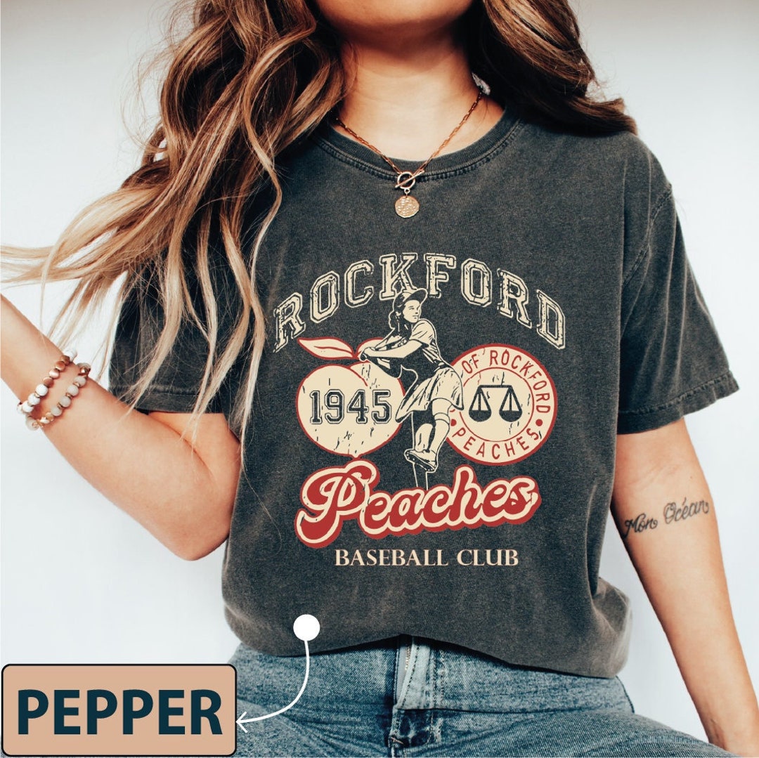 Comfort Colors Rockford Peaches Tshirt, Rockford Peaches Baseball Tee ...