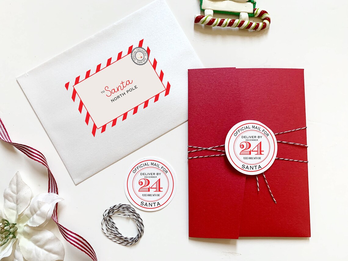 Letter to Santa Kit. Santa Letter Stationery Set. Write a | Etsy