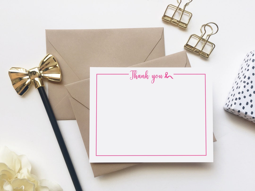 Thank You Cancer Ribbon Notecards. Hope Ribbon. Breast Cancer Awareness ...