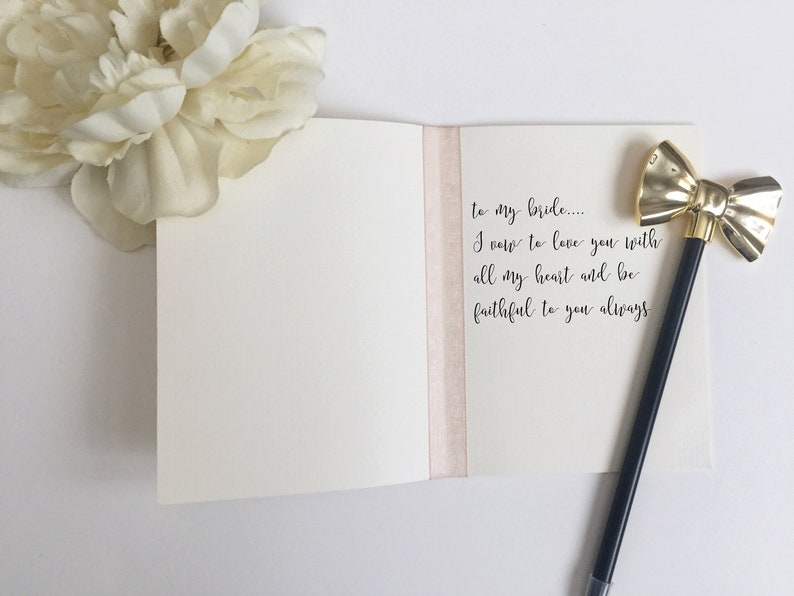 Always and Forever Vow Card Set: Wedding Vow Booklets With Ribbon - Etsy