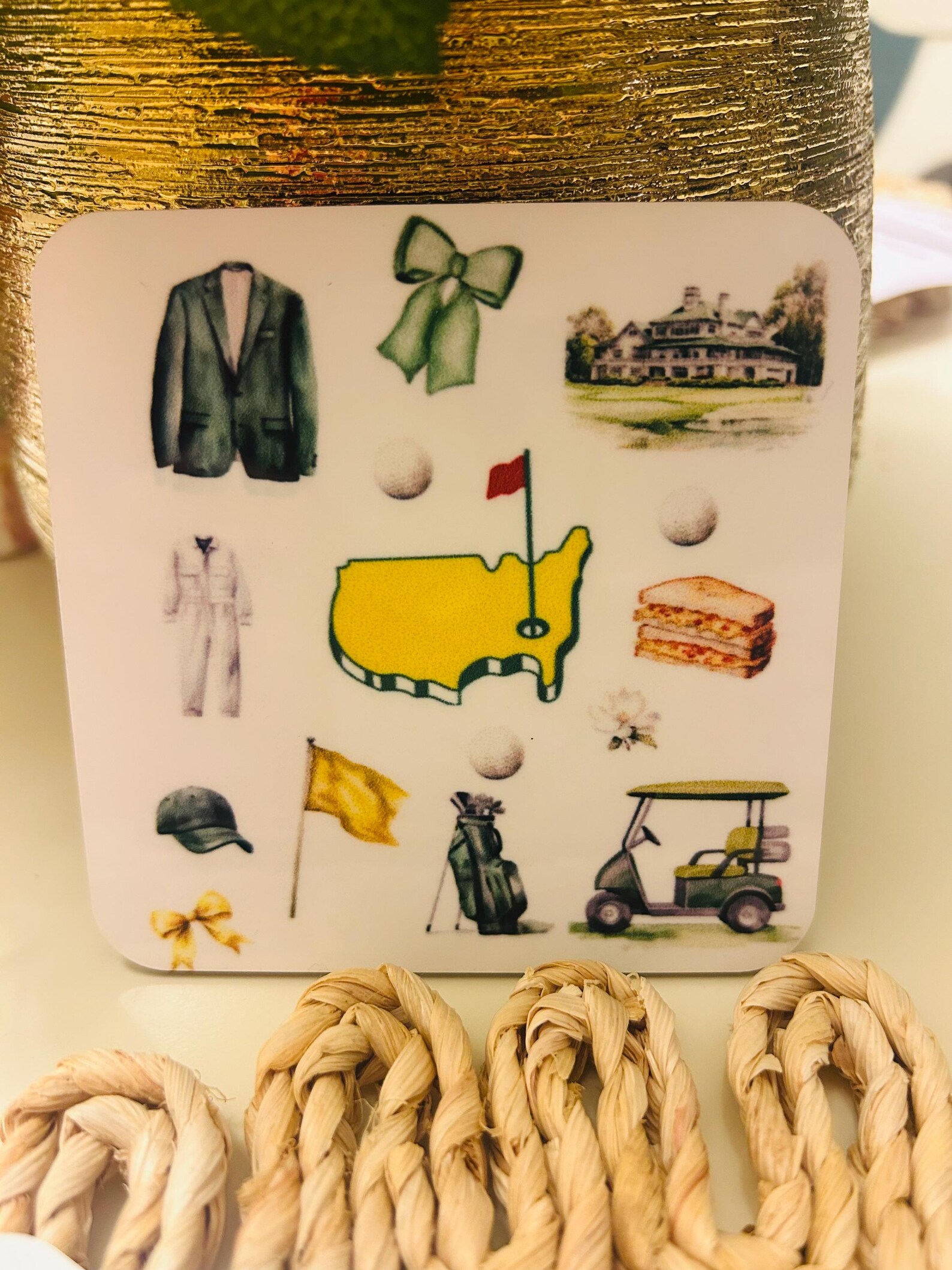 Golf Themed Coasters - Etsy