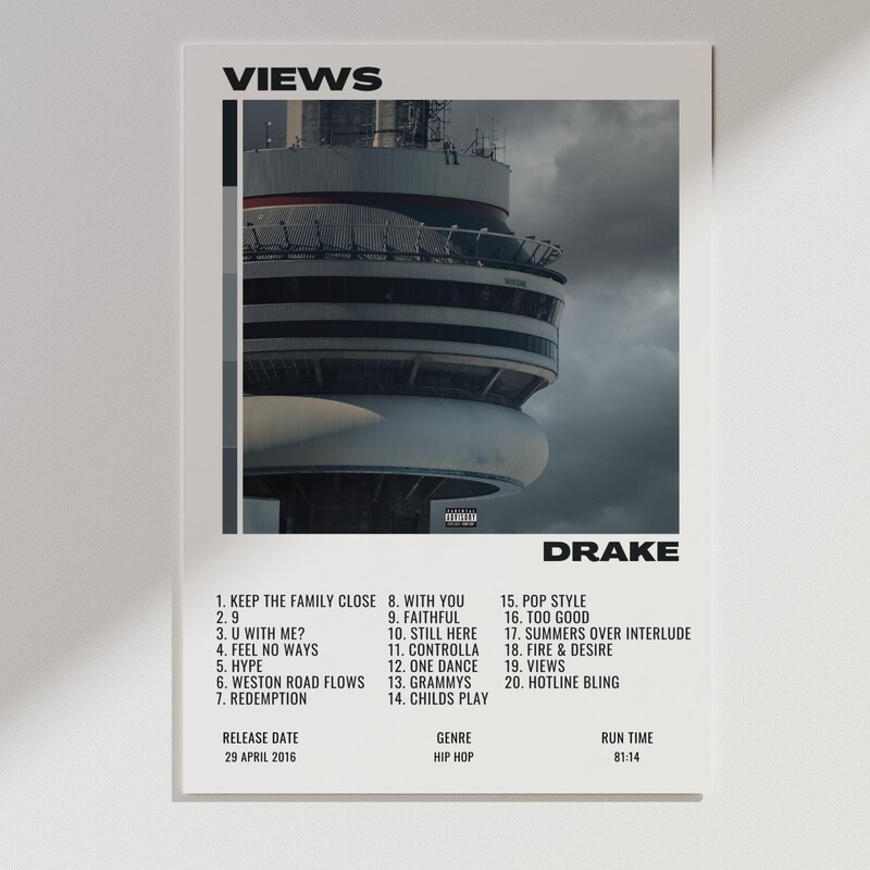 Drake's Album Poster - Etsy