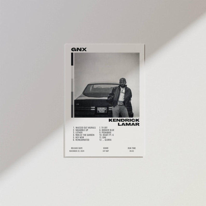 Kendrick Lamar GNX Album Cover Poster (digital Download) - Etsy