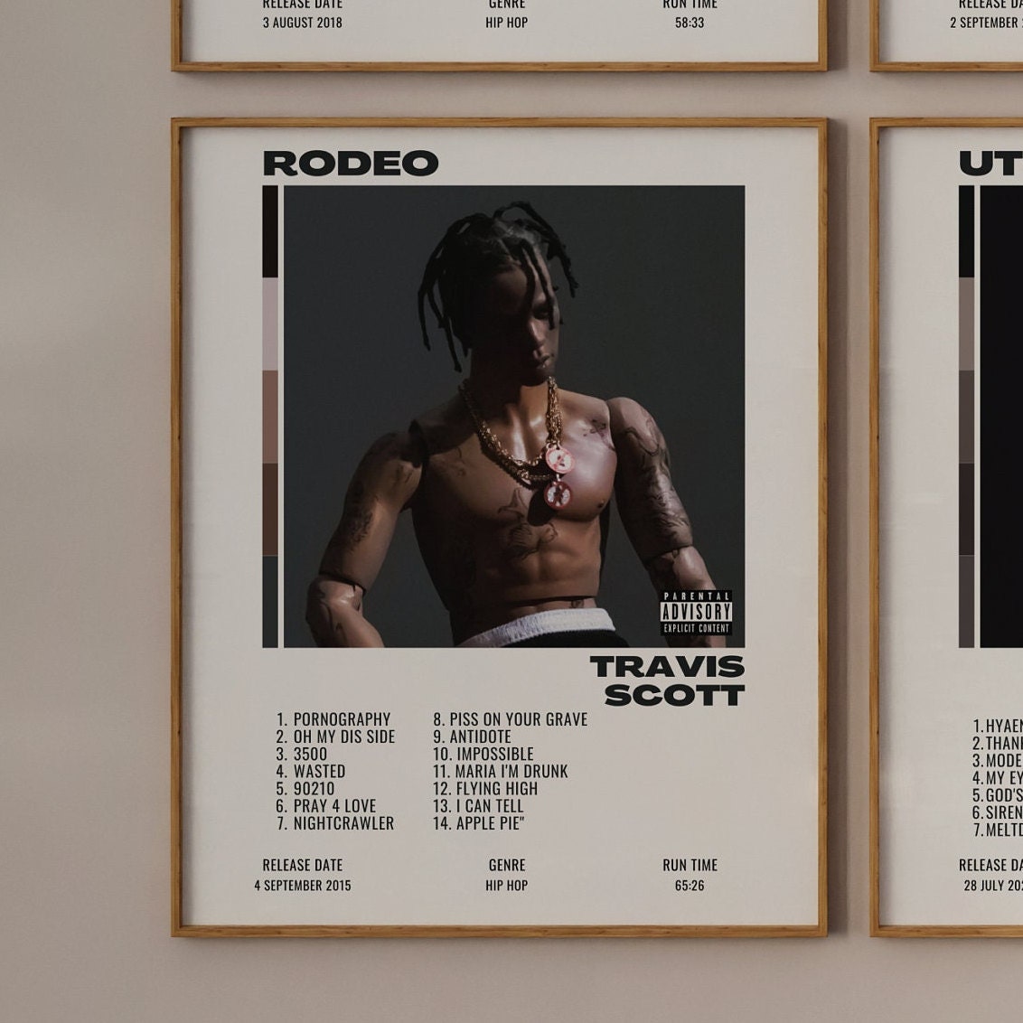 Travis Scott Posters Utopia Album Cover Poster Travis Scott Album Art ...