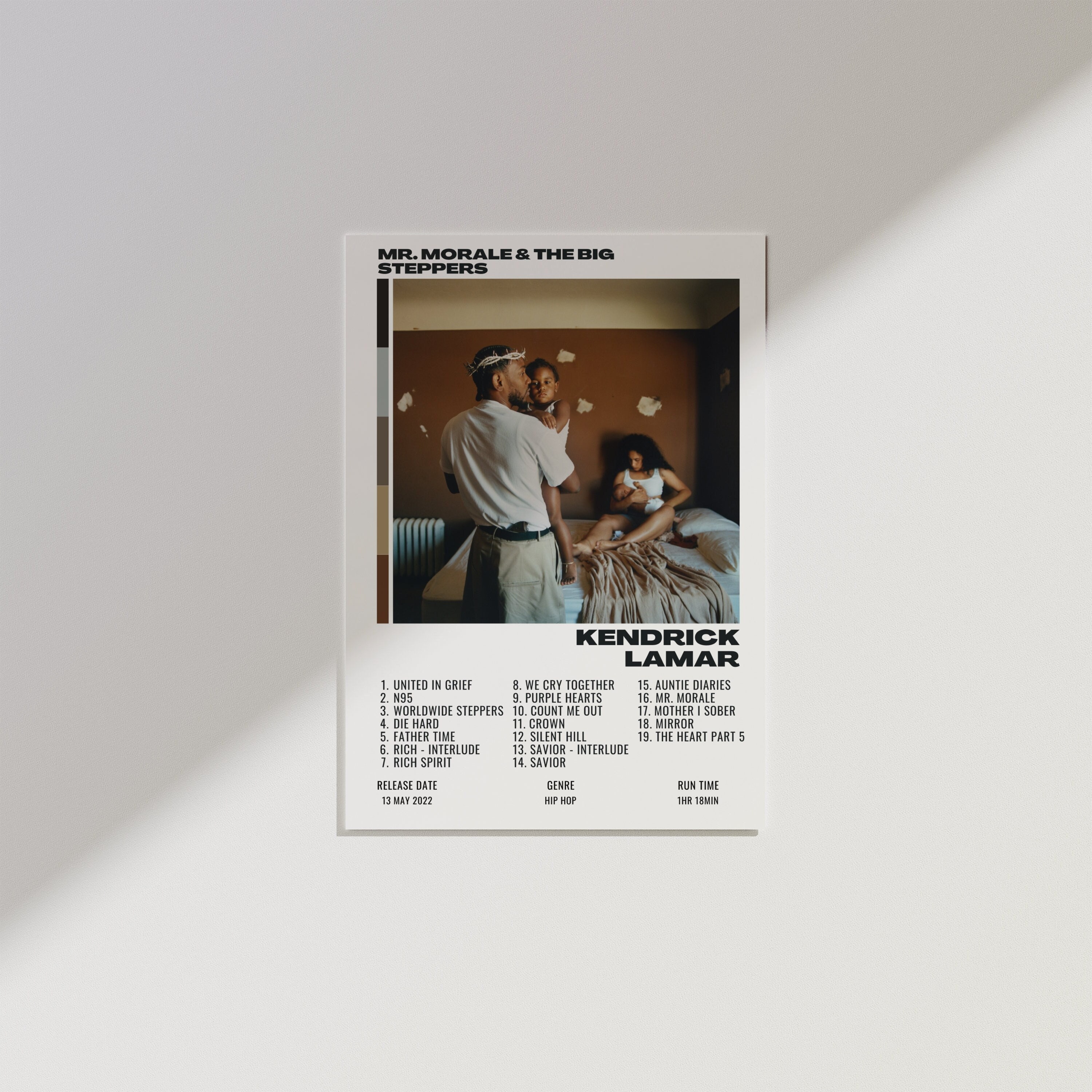Kendrick Lamar Posters Mr. Morale & the Big Steppers Album Cover Poster ...