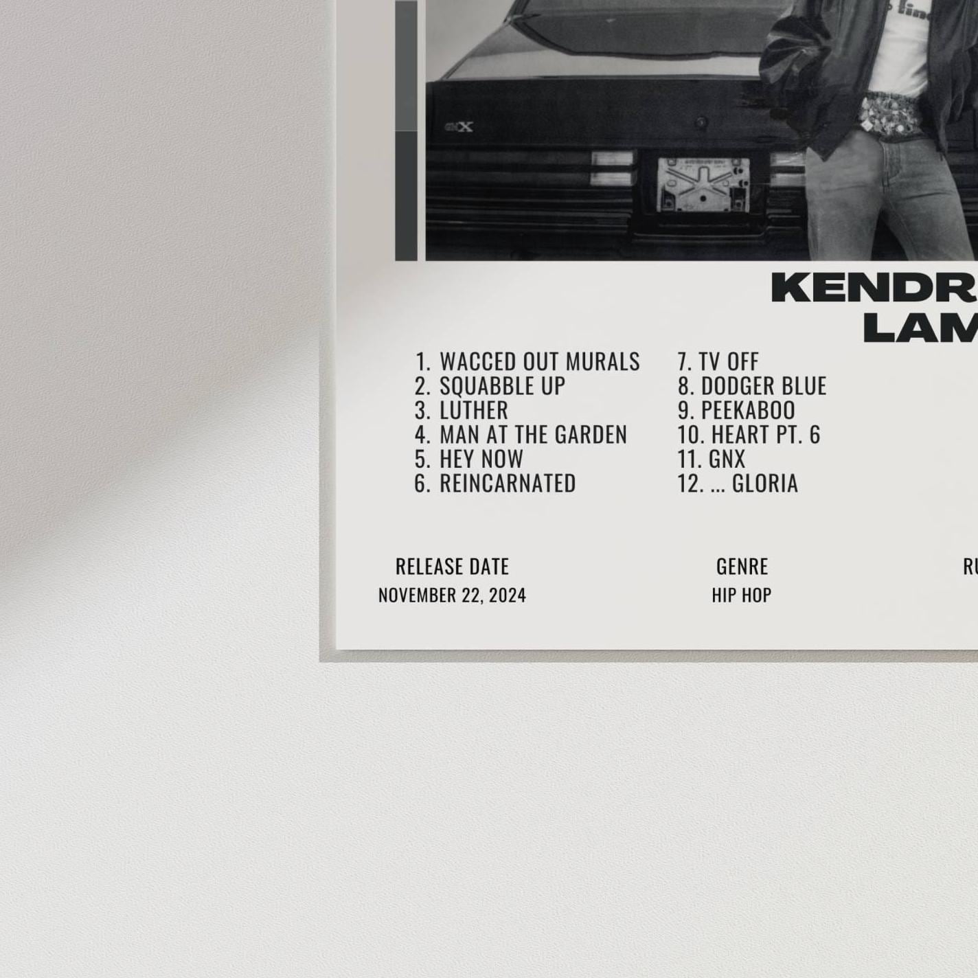 Kendrick Lamar GNX Album Cover Poster (digital Download) - Etsy