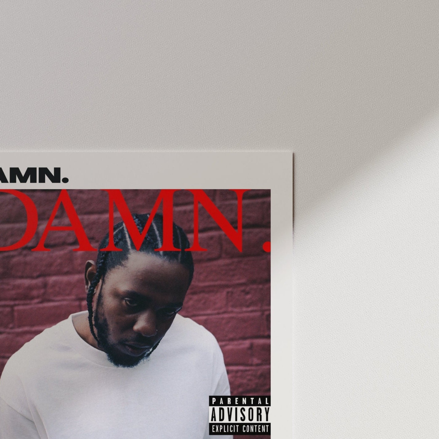 Kendrick Lamar Posters Damn Album Cover Damn Poster Kendrick Lamar ...