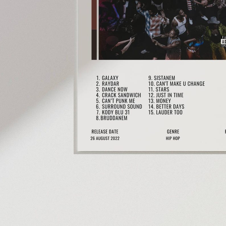 JID Posters the Forever Story Album Cover Poster JID Album Art Digital ...