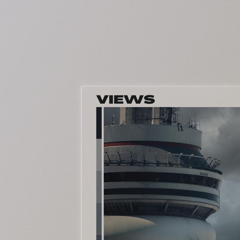 Drake Posters Views Album Cover Poster Drake Album Art Digital Posters ...