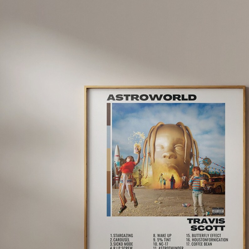 Travis Scott Posters Utopia Album Cover Poster Travis Scott Album Art ...