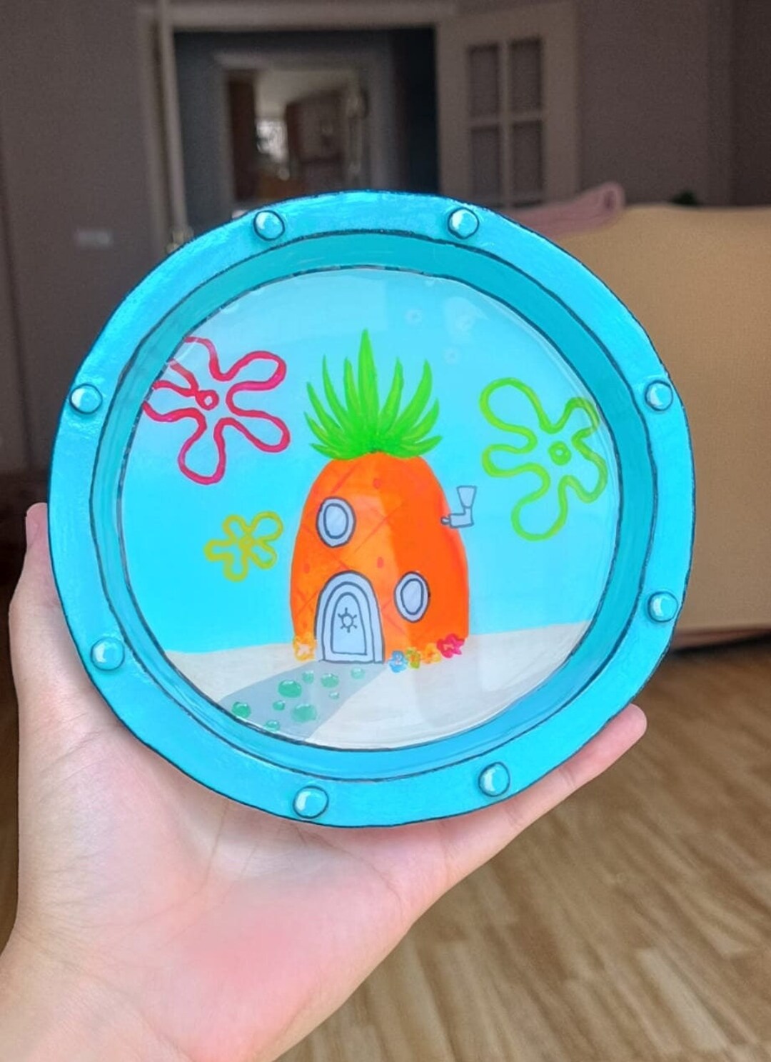 Spongebob Squarepants House Series Window Shaped Decorative Tray, Sea ...