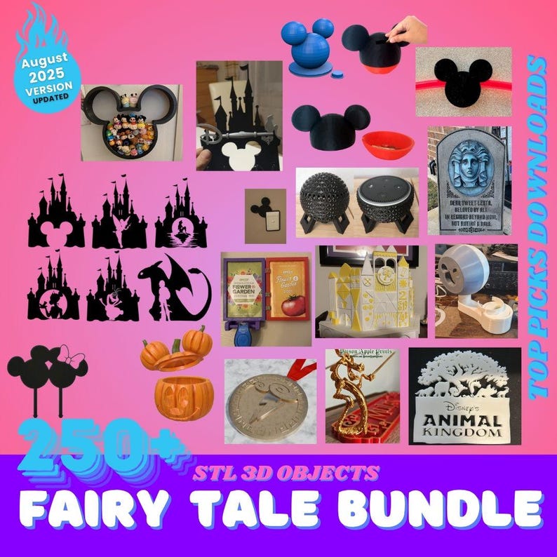Fairy Tale Fan STL Bundle | 250+ 3D Print Files for Princess Castles ...
