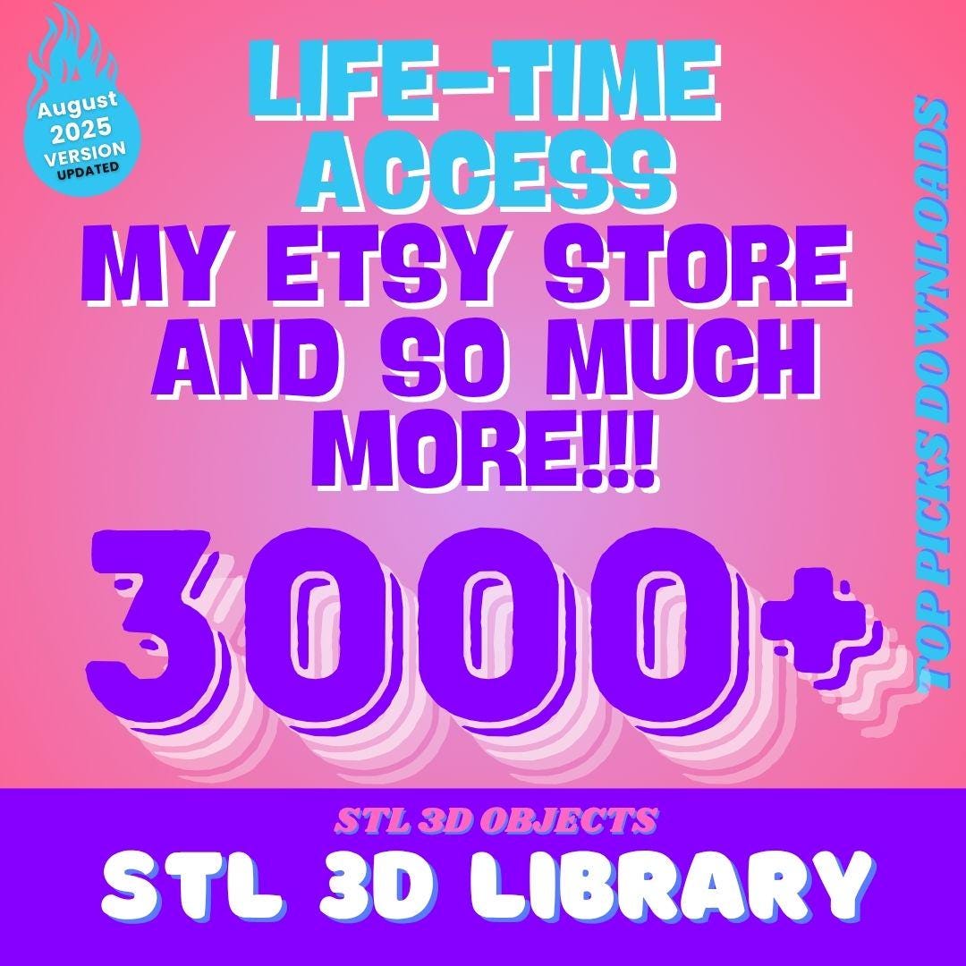 Ultimate 3D Printer STL Library | Lifetime Access to 3,000+ Printable ...