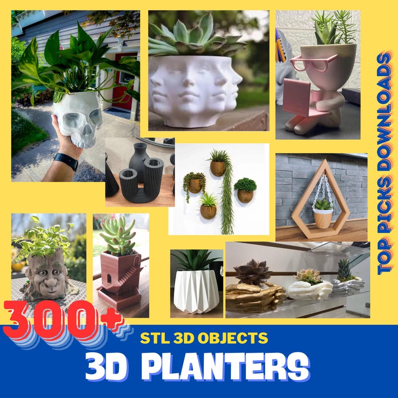 3d Printed Planter - Etsy