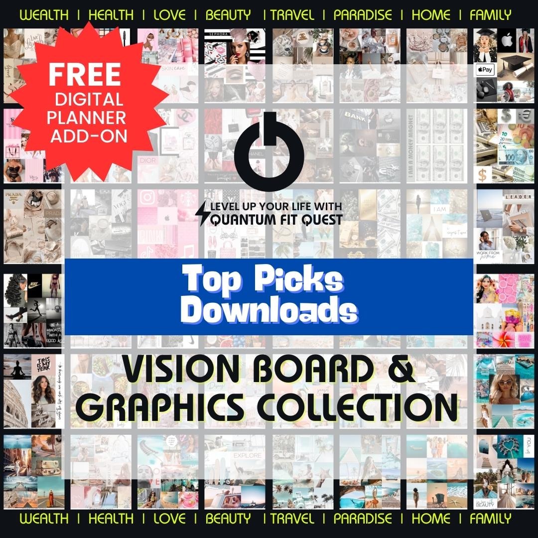 Ultimate Vision Board Graphics Collection Printable & Digital Images ...