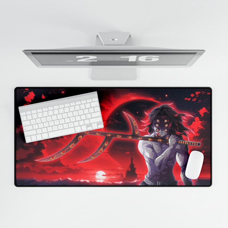 Demon Slayer Desk Mat - Large Anime Desk Mat - Kokushibo Desk Mat ...