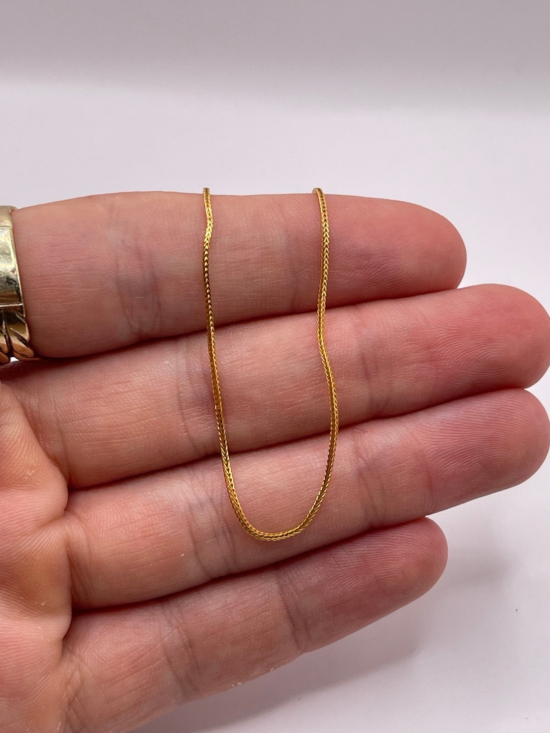 9ct Gold Fox Tail Chain - Etsy