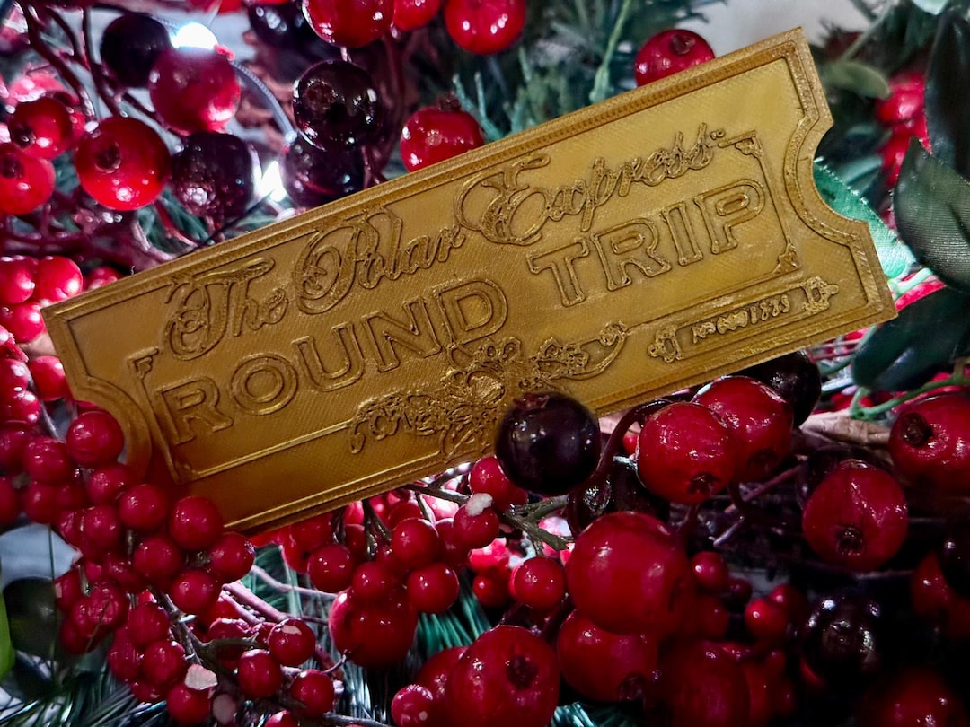 All Aboard the Polar Express 3D Printed Ticket Round Trip - Etsy